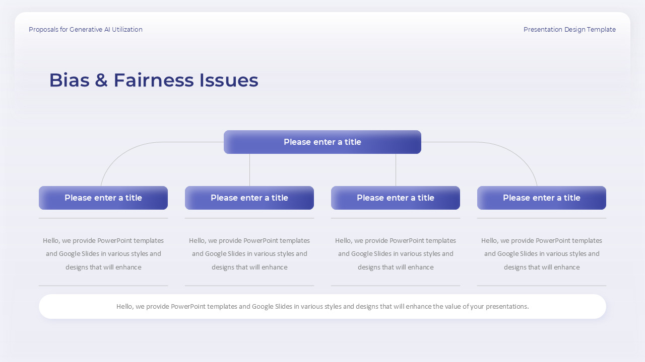 Proposals for Generative AI Utilization business plan ppt template