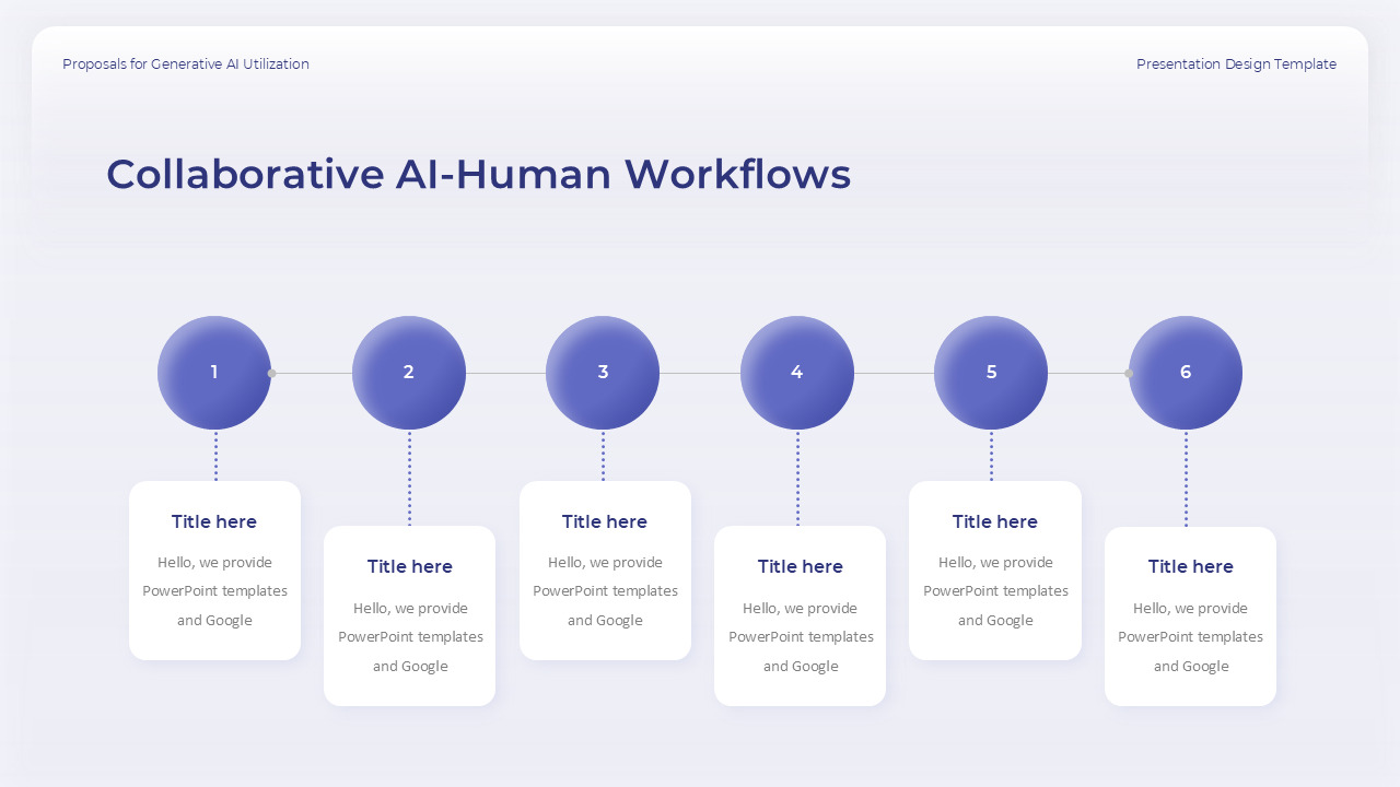 Proposals for Generative AI Utilization business plan ppt template