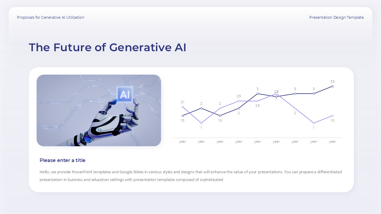 Proposals for Generative AI Utilization business plan ppt template