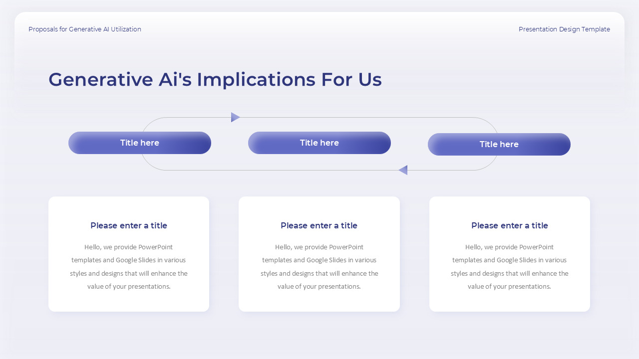 Proposals for Generative AI Utilization business plan ppt template