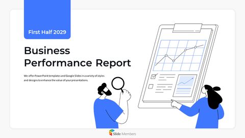Business Performance Report good google slides template