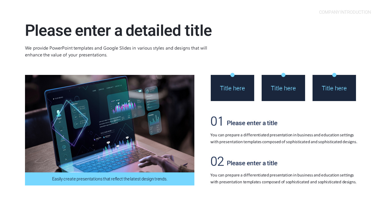 Modern Corporate Company Profile Simple Google Slides|Business