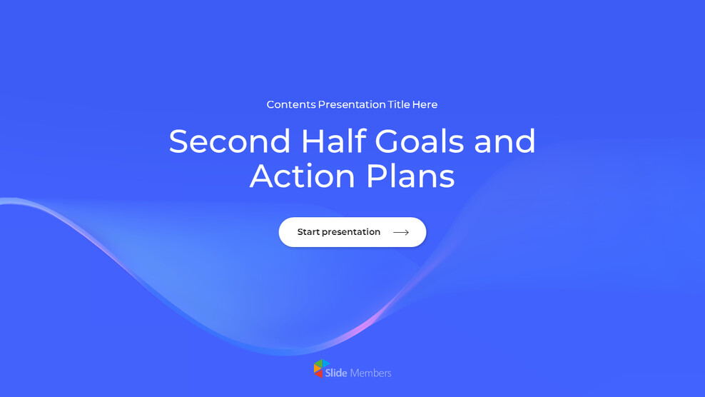 Second Half Goal Simple PPT Templates
