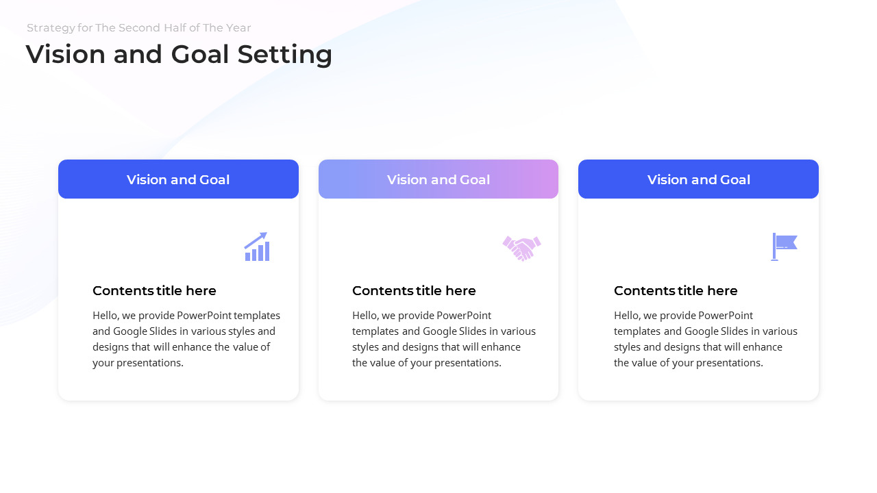 Second Half Goal Simple PPT Templates