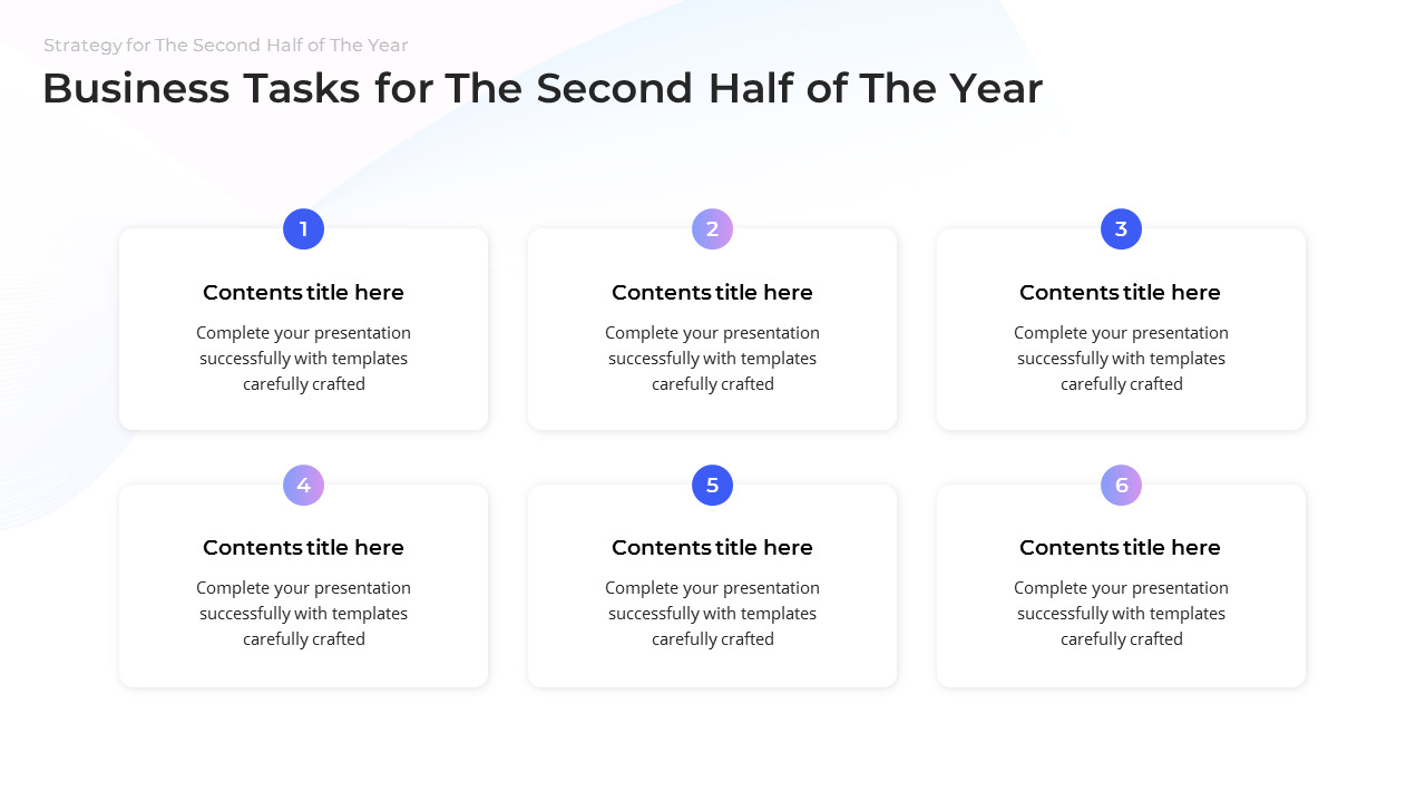 Second Half Goal Simple PPT Templates
