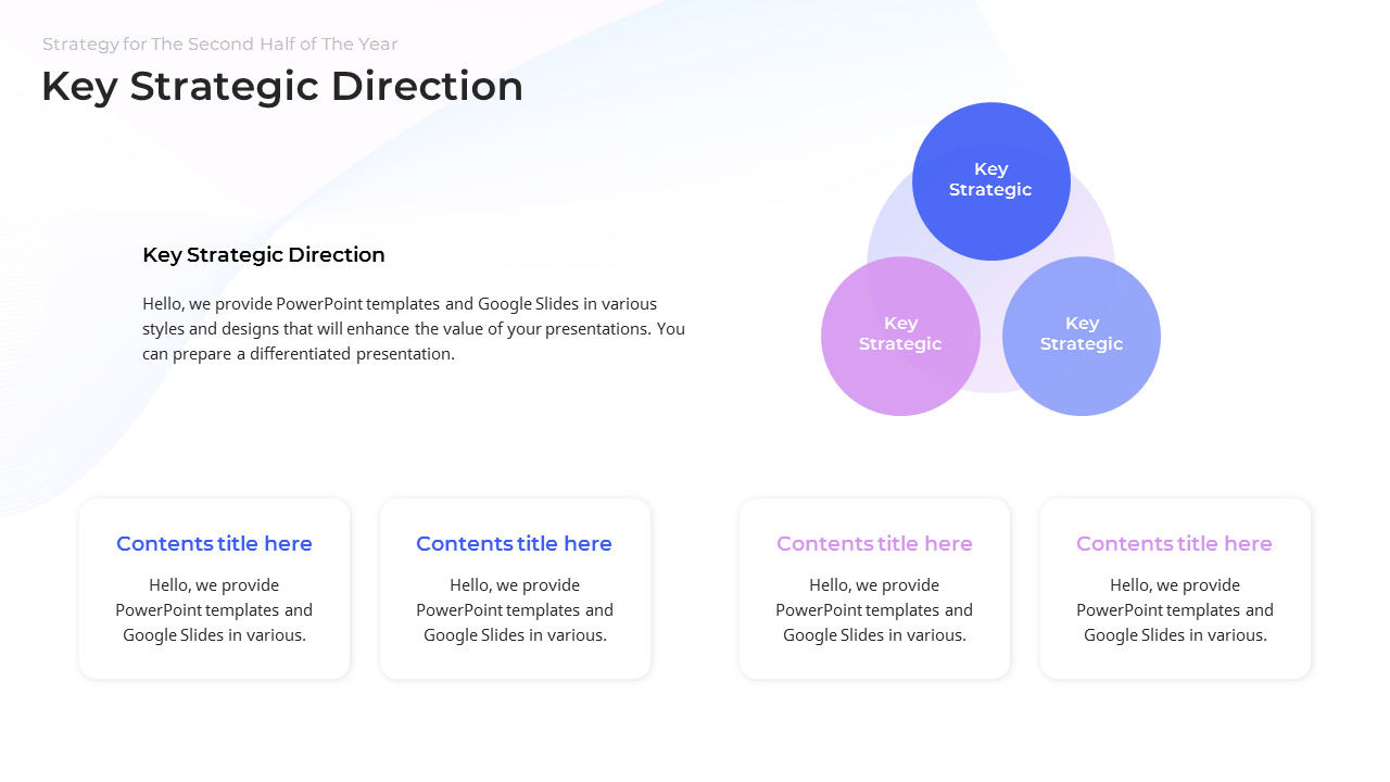 Second Half Goal Simple PPT Templates