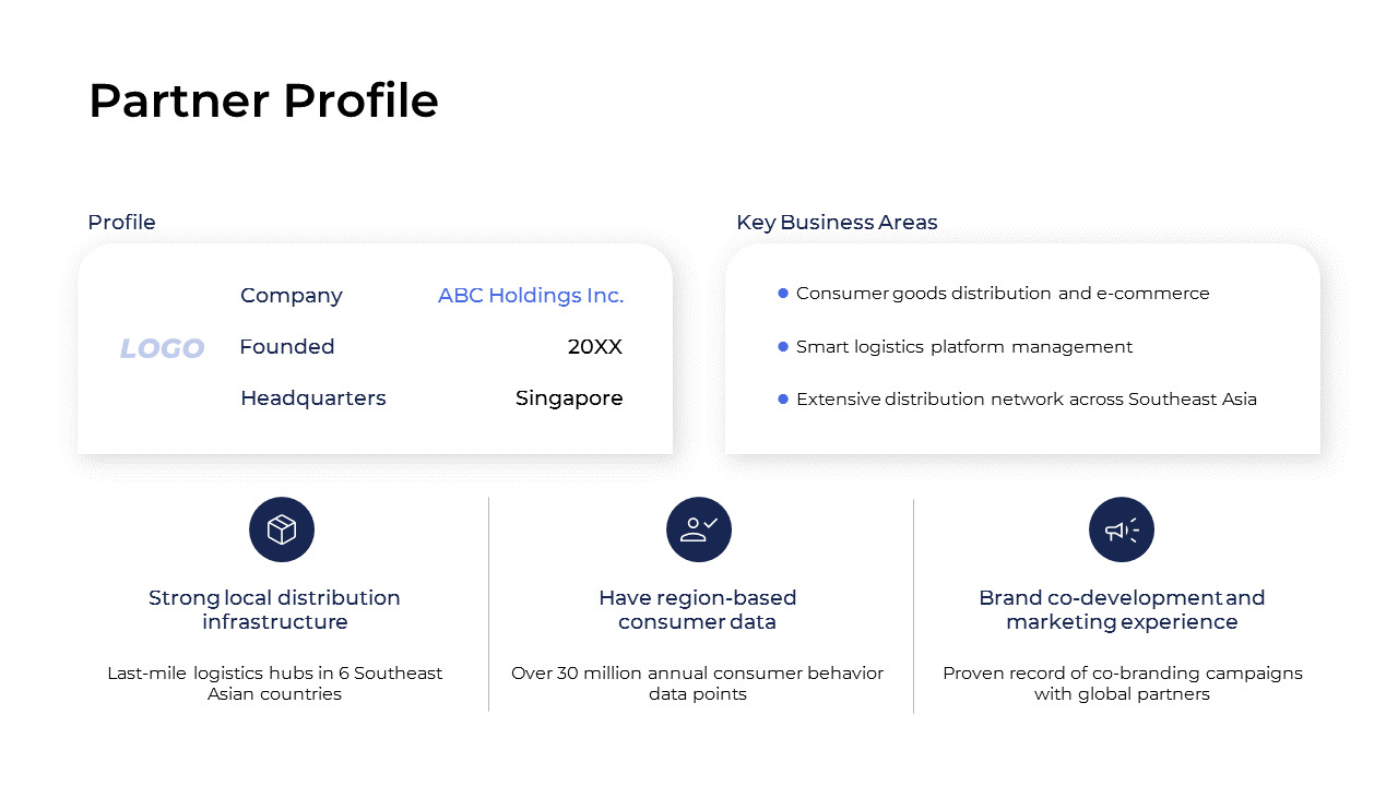 Global Partnership Proposal startup presentation template