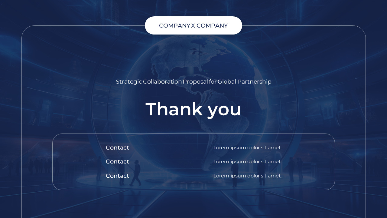 Global Partnership Proposal startup presentation template