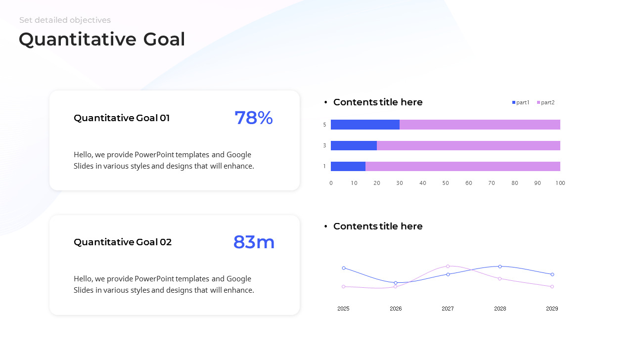 Second Half Goal Simple PPT Templates