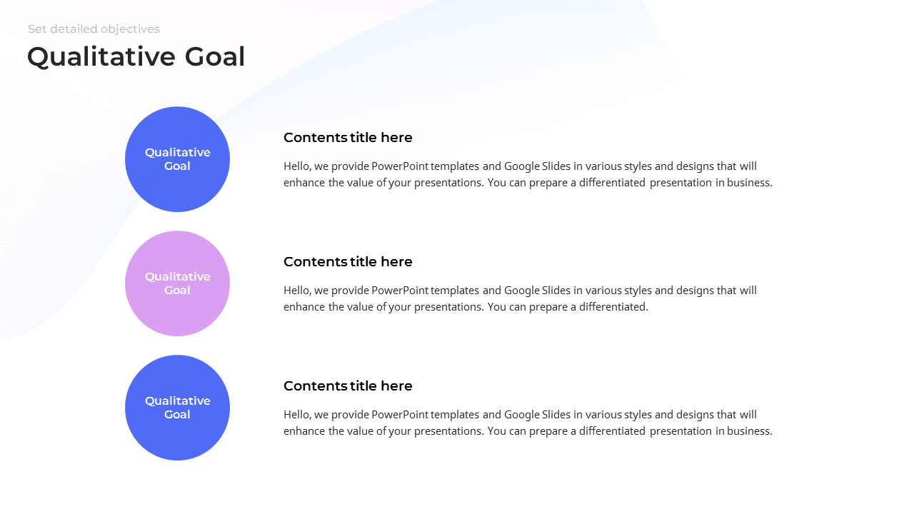 Second Half Goal Simple PPT Templates