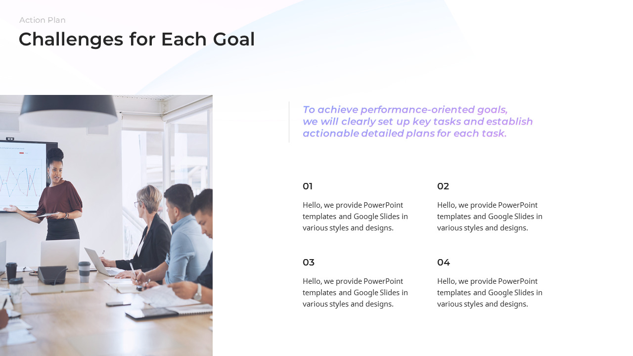 Second Half Goal Simple PPT Templates