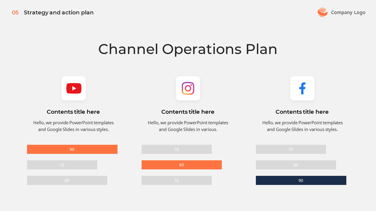 Second Half Marketing Strategy Report presentation slide