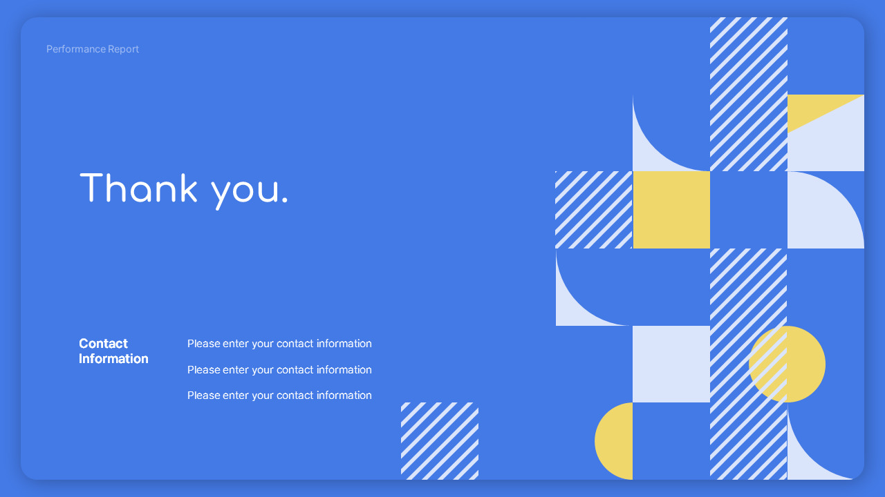 First Half Financial Performance google slides slide templates