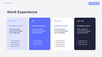 Simple Portfolio Design for Professionals google slides theme