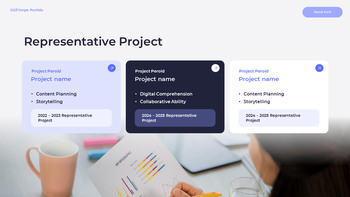 Simple Portfolio Design for Professionals google slides theme