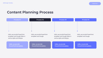 Simple Portfolio Design for Professionals google slides theme