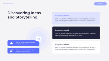 Simple Portfolio Design for Professionals google slides theme
