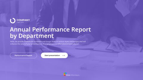 Annual Company Performance PowerPoint Template – Yearly Results ...