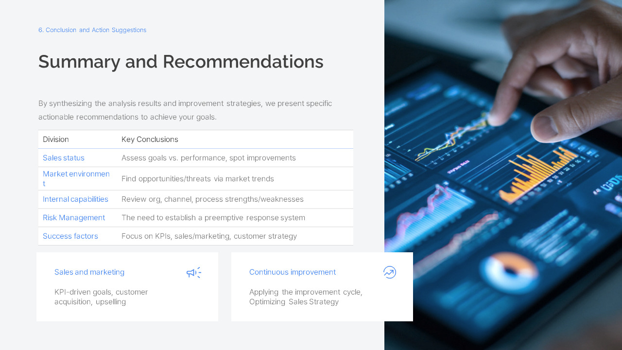 Sales Target Achievement and Growth Strategy Report design ppt