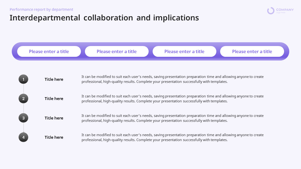 Annual Company Performance PowerPoint Template – Yearly Results ...