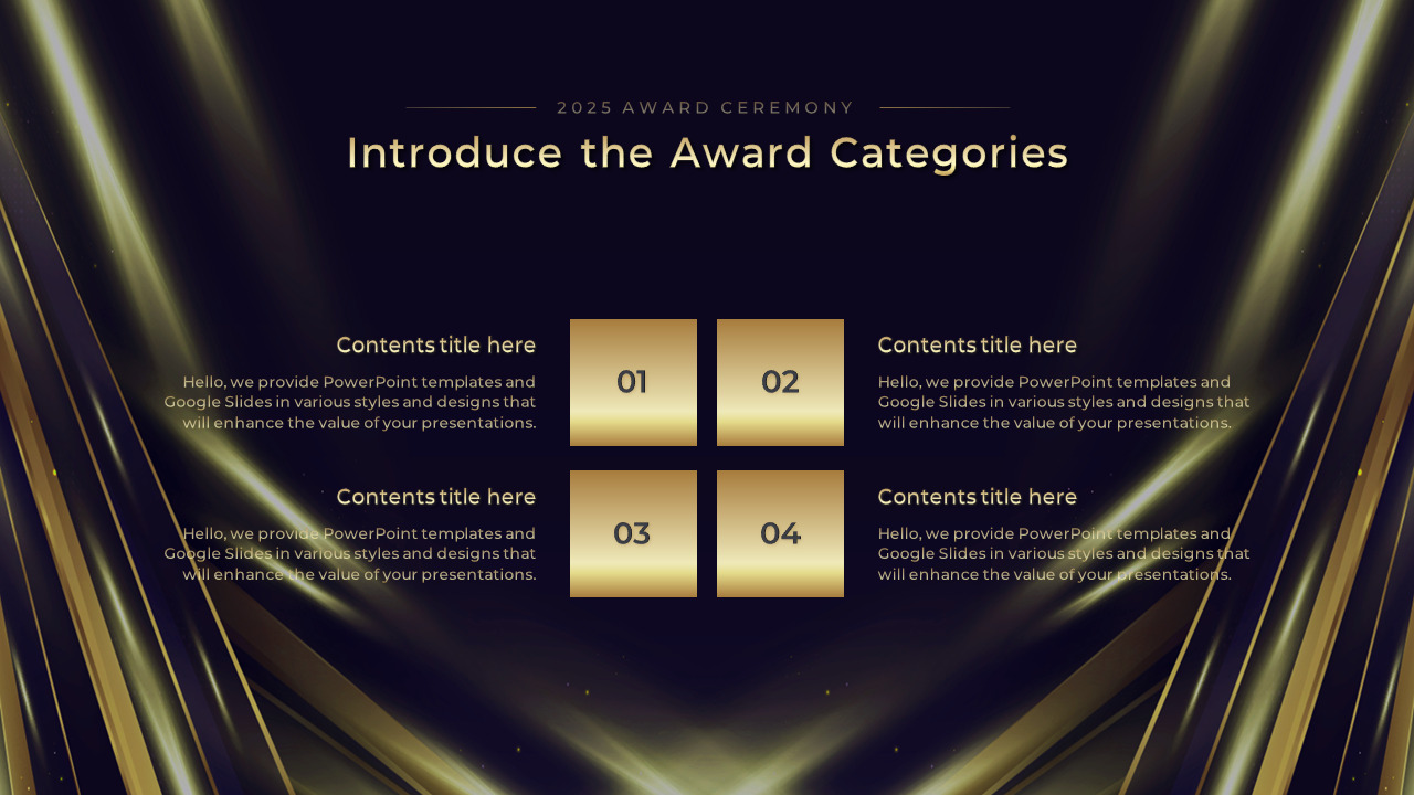 End of Year Awards Ceremony Event Slides [Corporate Celebration ...