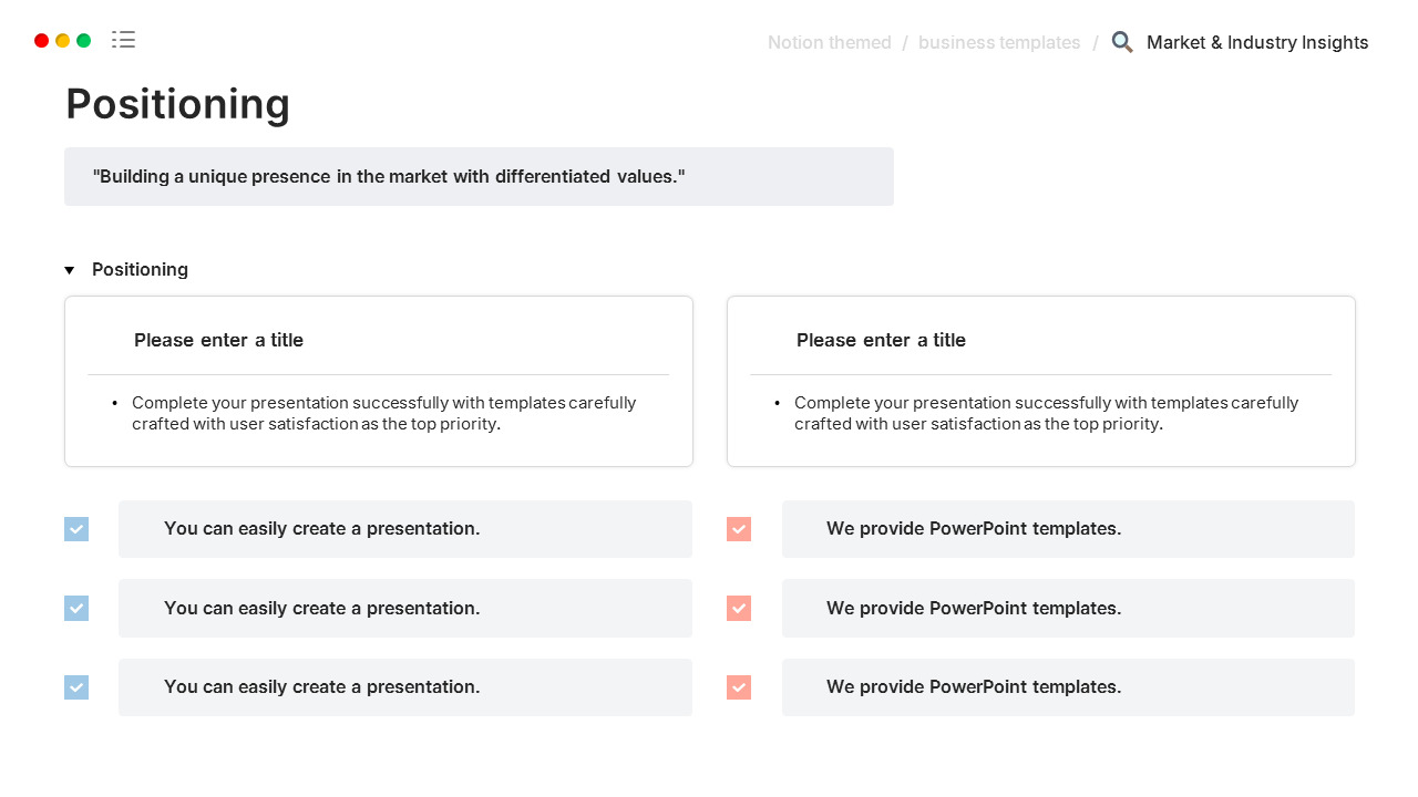 Modern Notion-Style Business Presentation : Sleek & Minimalist Slides ...