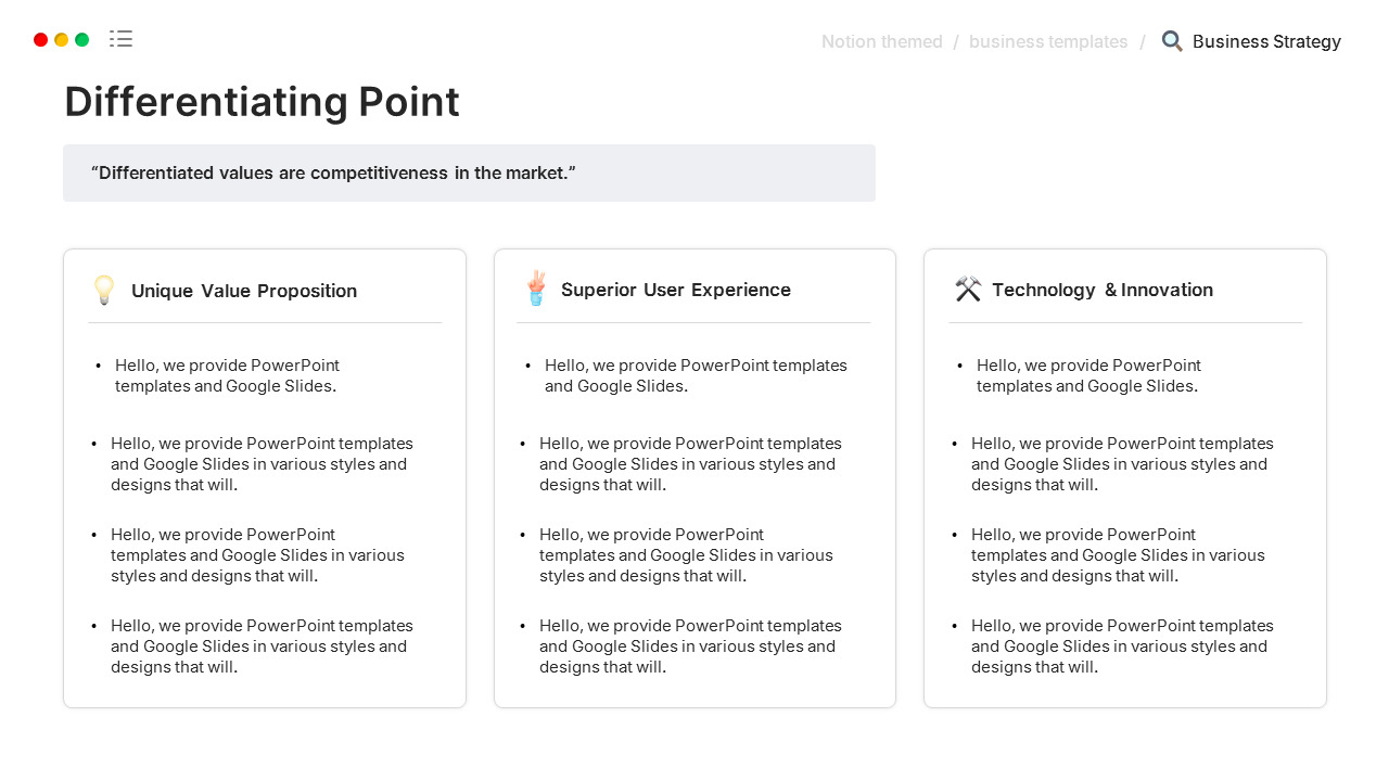 Modern Notion-Style Business Presentation : Sleek & Minimalist Slides ...
