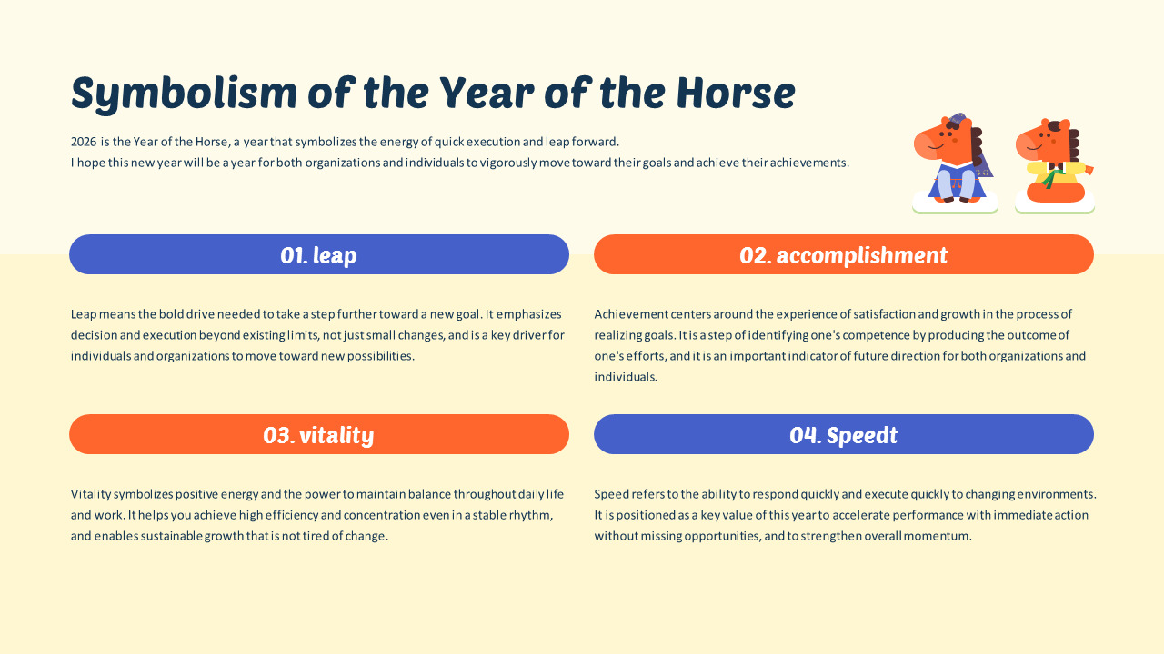 2026 New Year: Year of the Horse Slides – Annual Theme & Planning PPT ...