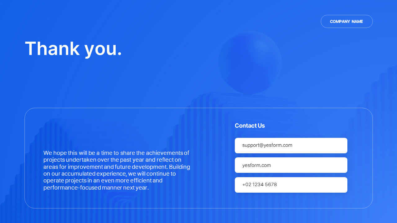 Annual Project Performance & Results Report PowerPoint Template