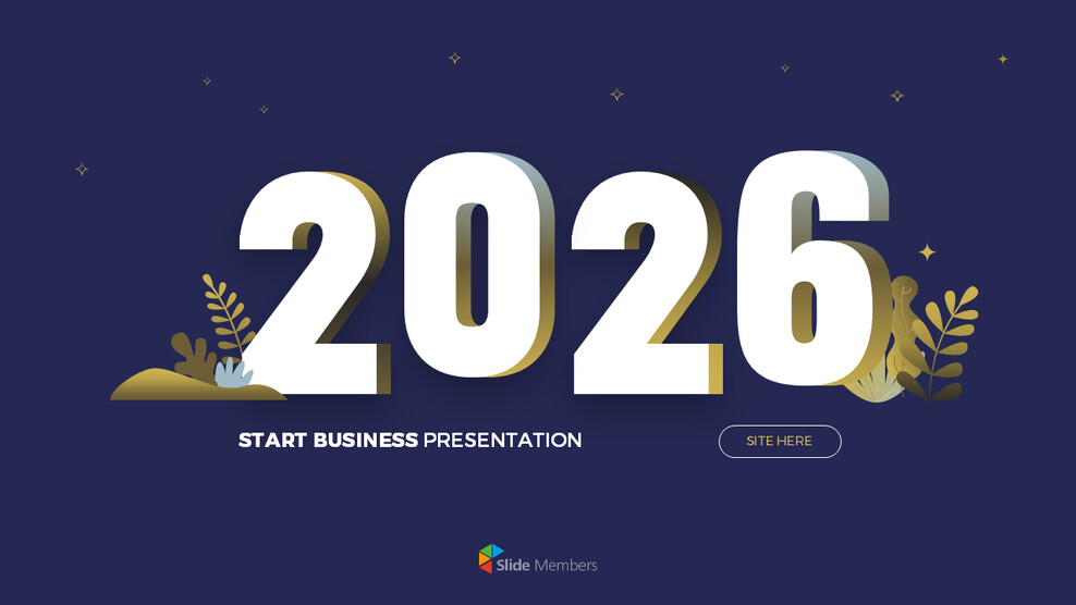 2026 Business Start Pitch Deck powerpoint layout