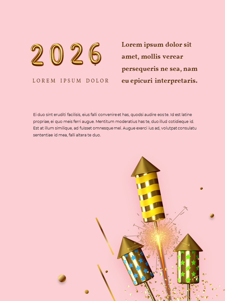 New Year Theme Design Package presentation slide design