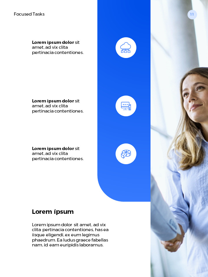 Vertical Layout Design 2026 Business Plan Easy PPT Template