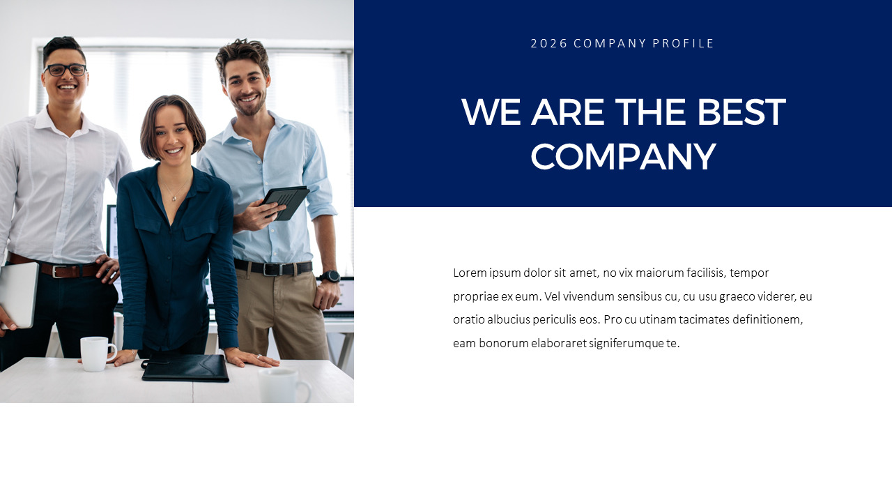 2026 Company Profile team presentation template