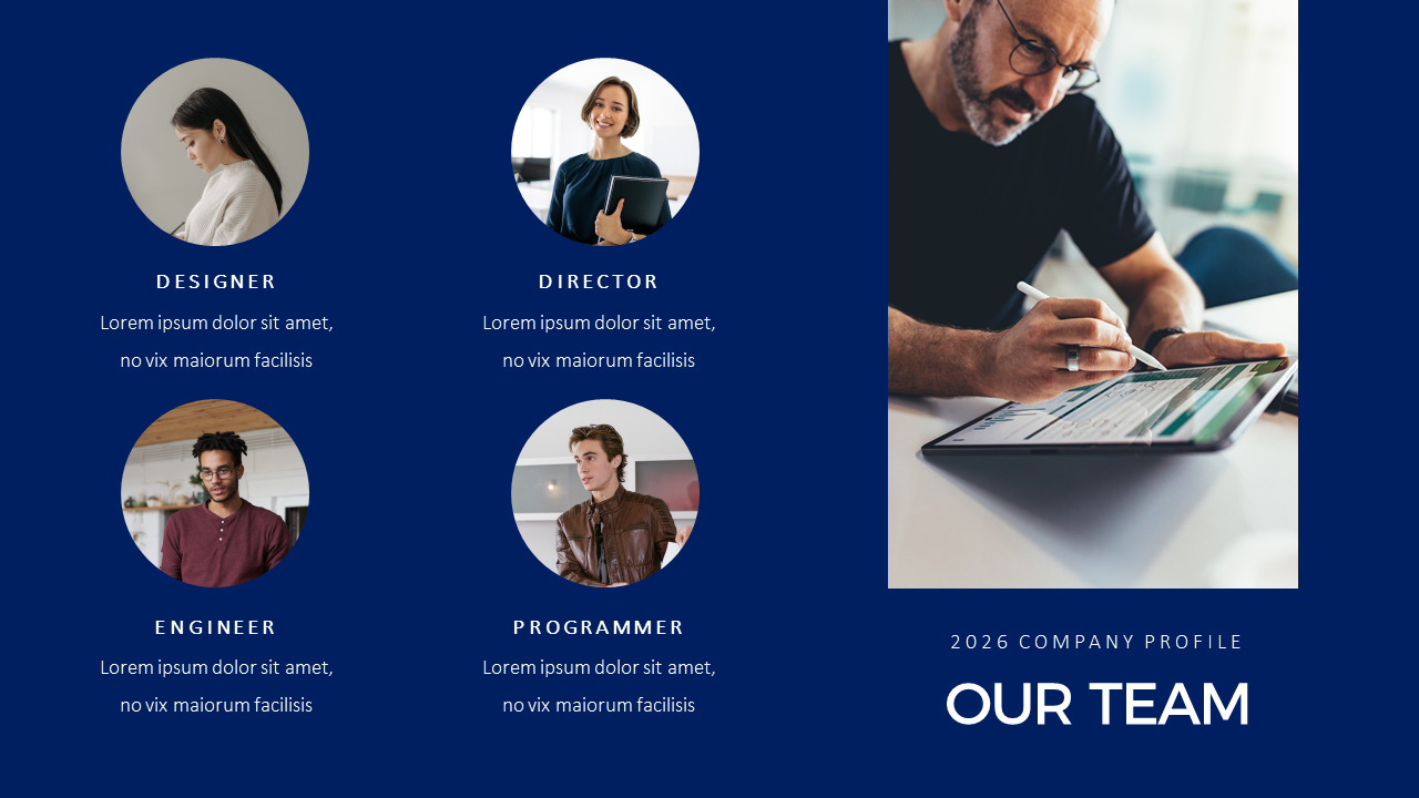 2026 Company Profile team presentation template