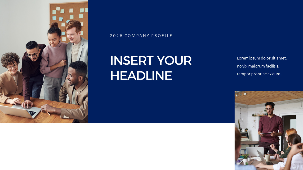 2026 Company Profile team presentation template