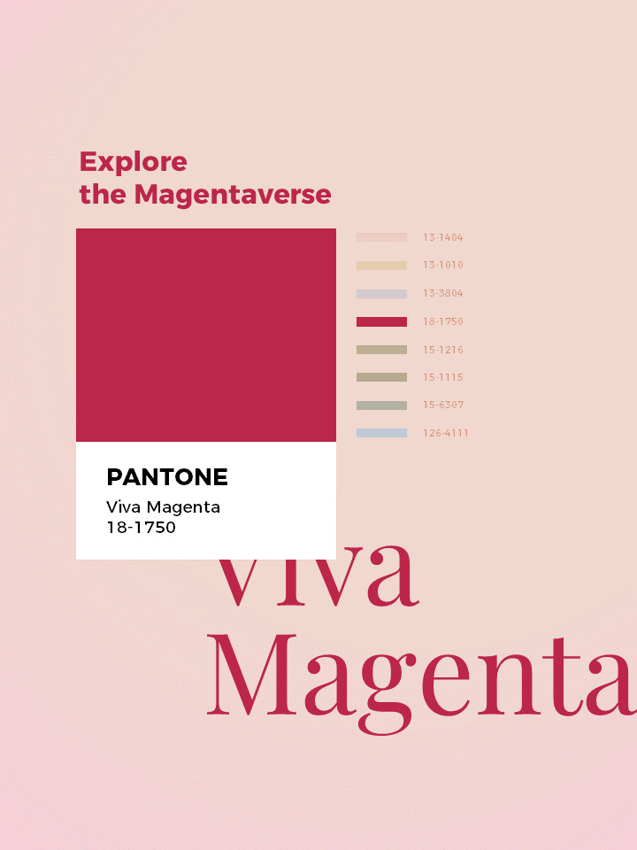 2026 Viva Magenta slide designs