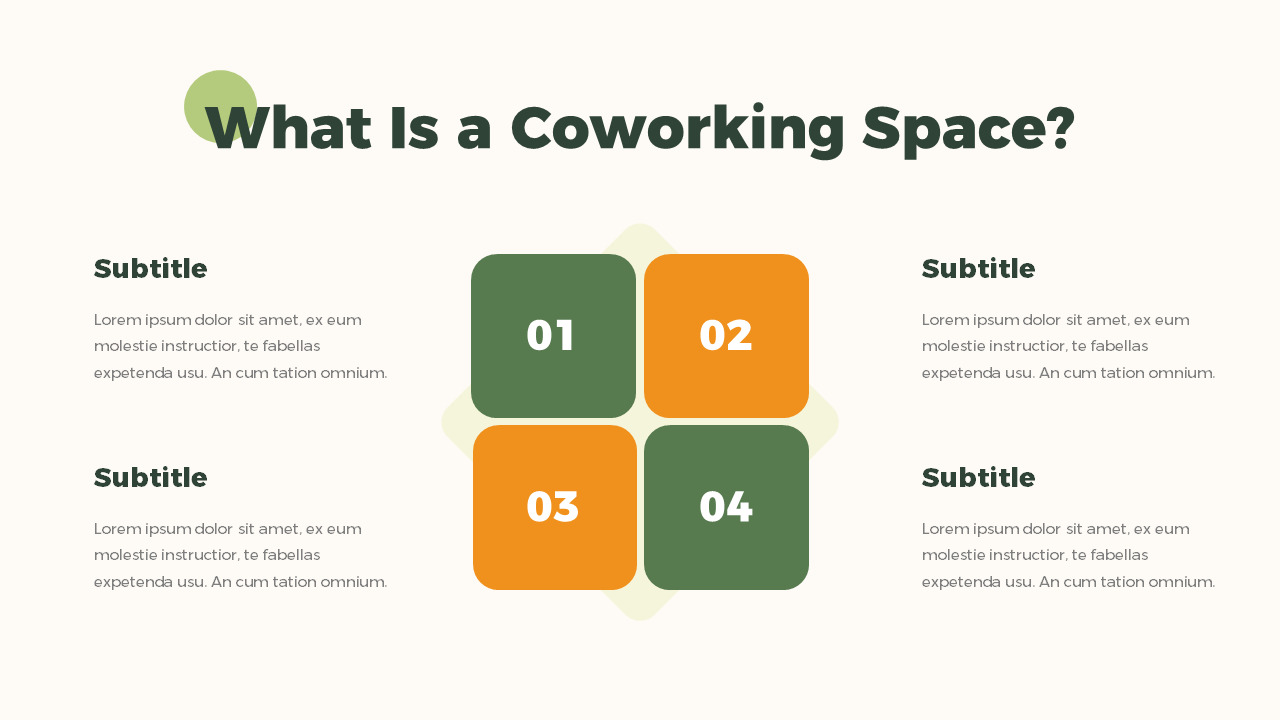 Co-Working Space Proposal PPT Templates