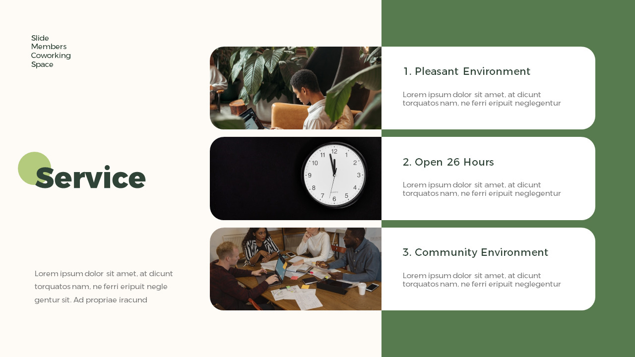 Co-Working Space Proposal PPT Templates