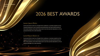 2026 Best Awards PPT Template – Awards Program Deck