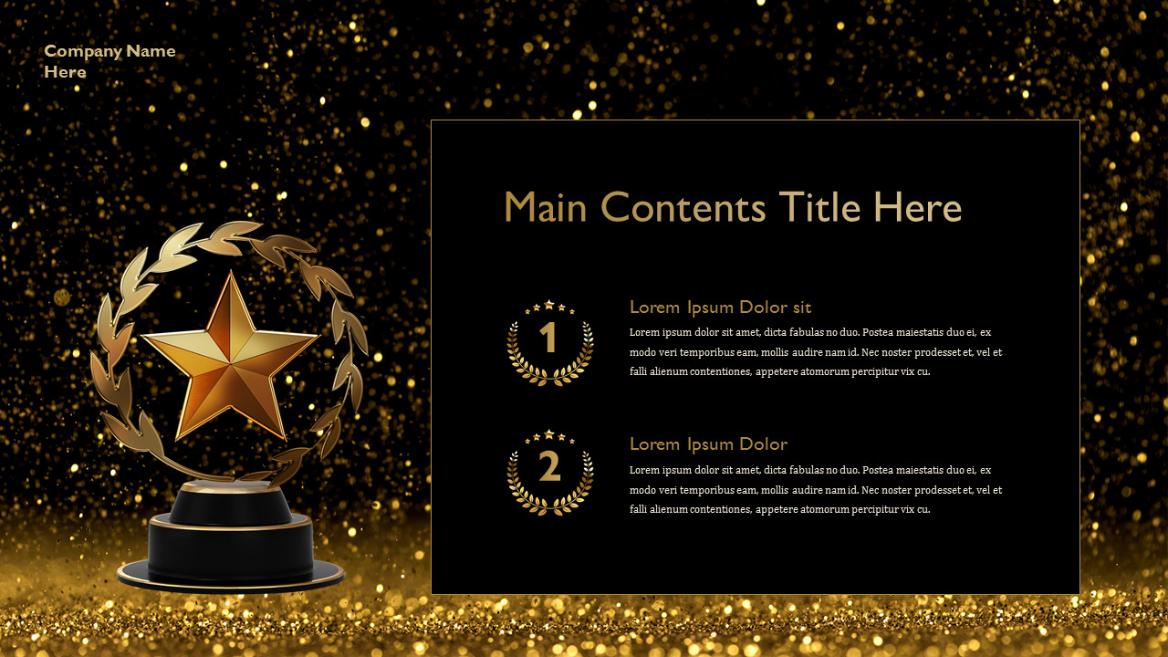 2026 Best Awards PPT Template – Awards Program Deck