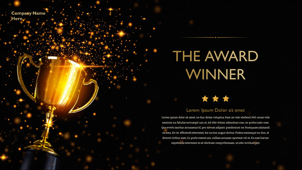 2026 Best Awards PPT Template – Awards Program Deck