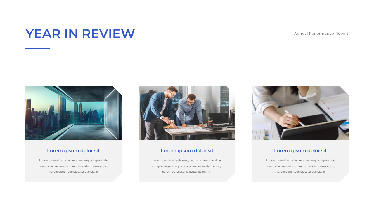 Annual Performance Report Best Business PowerPoint Templates