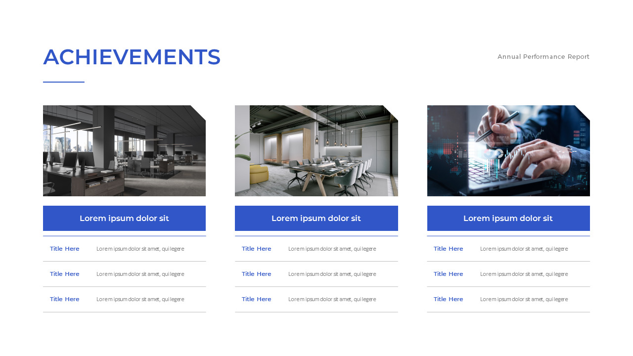 Annual Performance Report Best Business PowerPoint Templates