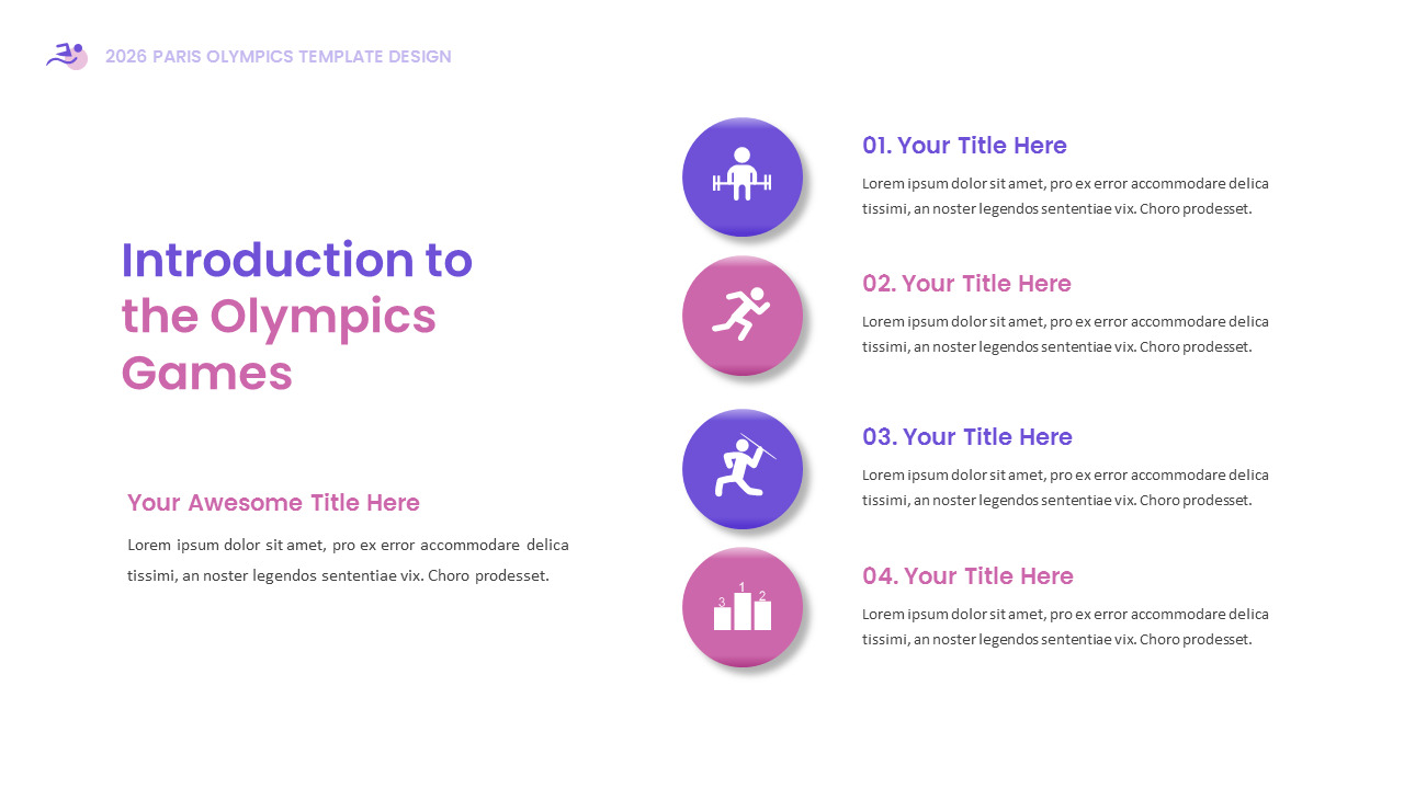 Paris Olympics 2026 Easy Presentation Template