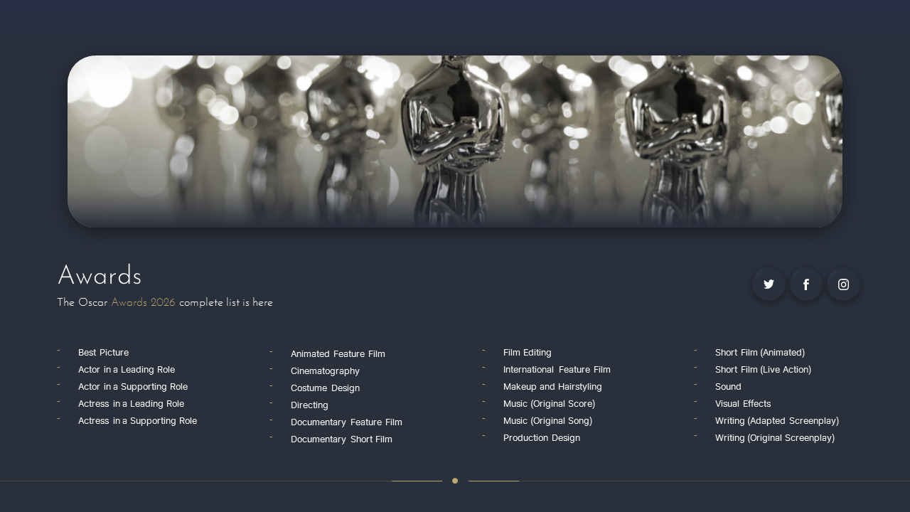 Oscars & Academy Awards Brand Tie-In PowerPoint Slides