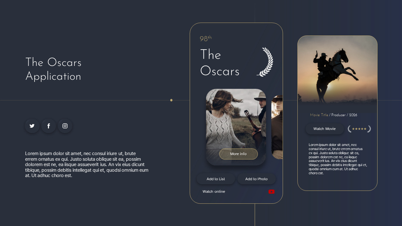 Oscars & Academy Awards Brand Tie-In PowerPoint Slides