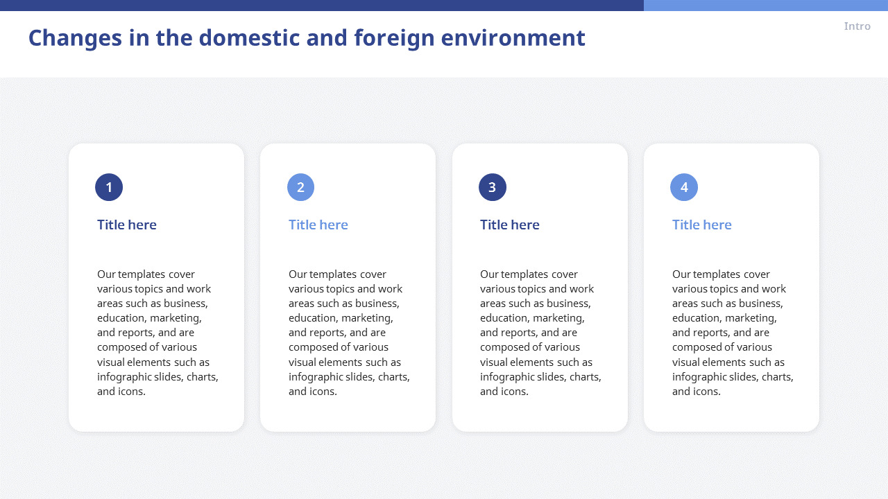 Q3 2026 Business Results PowerPoint Template – Clean Blue Quarterly ...