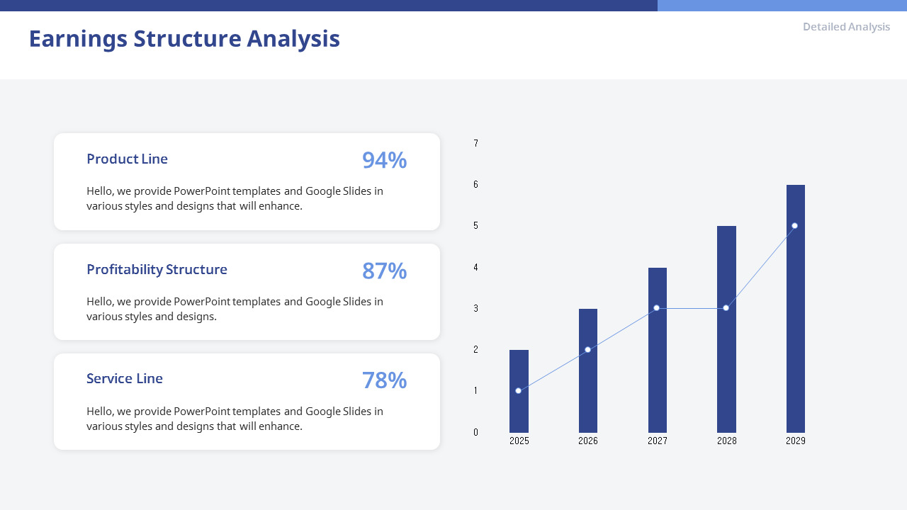 Q3 2026 Business Results PowerPoint Template – Clean Blue Quarterly ...