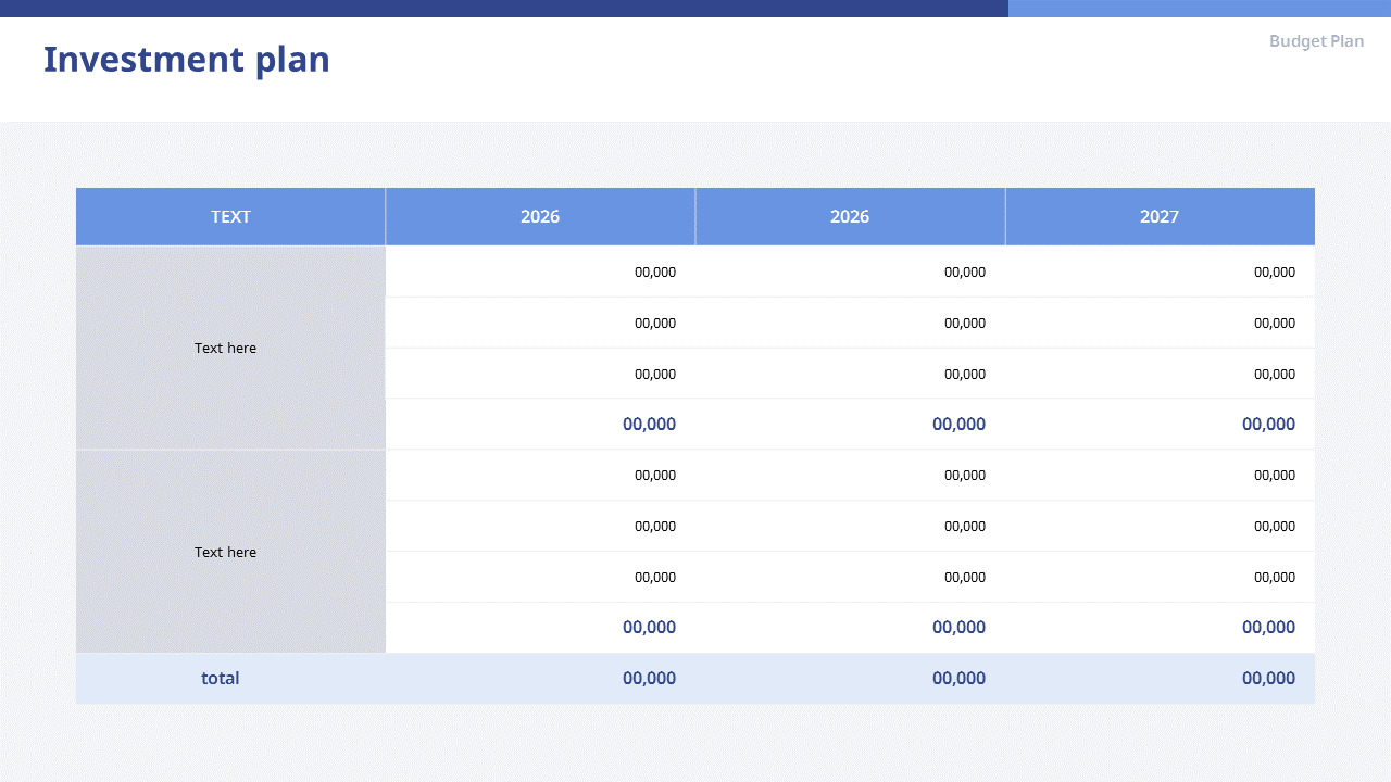 Q3 2026 Business Results PowerPoint Template – Clean Blue Quarterly ...