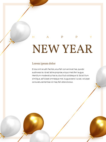 New Year Theme Design Package Google Presentation Templates